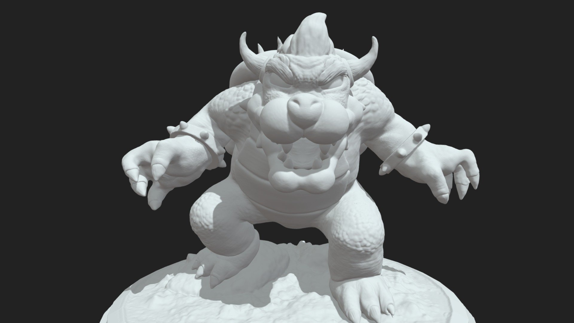 Bowser sculpture - 3D model by LuizHenrique71 [4358b98] - Sketchfab