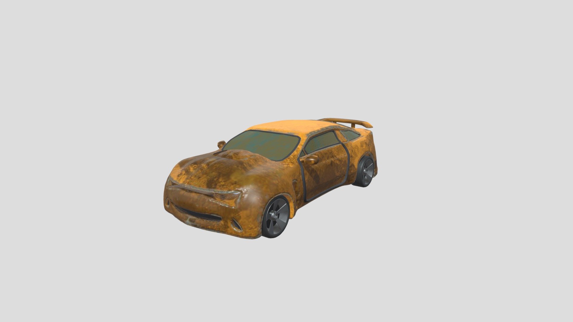 Rusty Race Car-Camaro Low-poly 3D model - 3D model by mahmuteminkarel ...