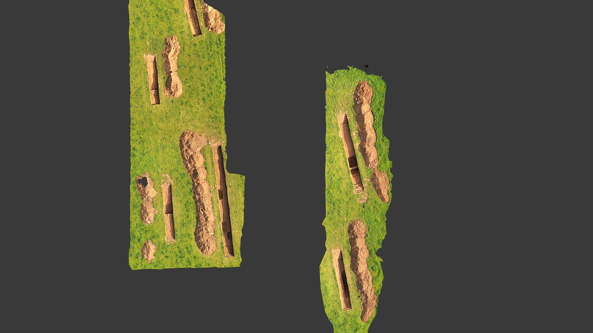 070 overview South Eastern trenches - 3D model by Professor Dominic ...