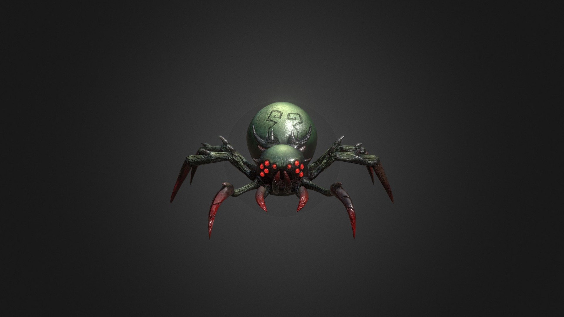 Fantasy Spider - 3D model by x (@charanako) [435aeaa] - Sketchfab