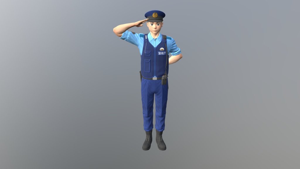 Police Man - 3D model by tortest [435de35] - Sketchfab