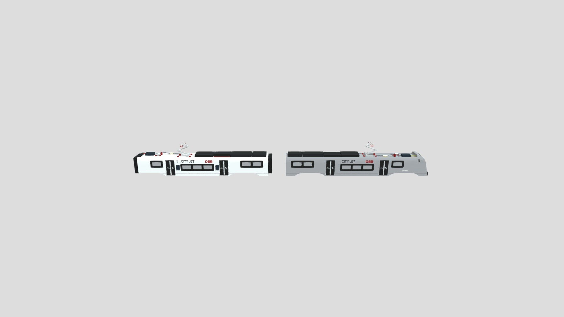 OBB desiro ml cityjet low poly train + interior - 3D model by the low ...