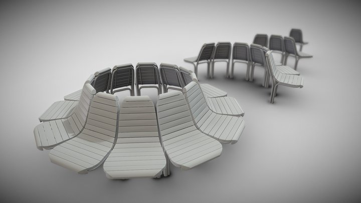 Round-tree-bench 3D models - Sketchfab