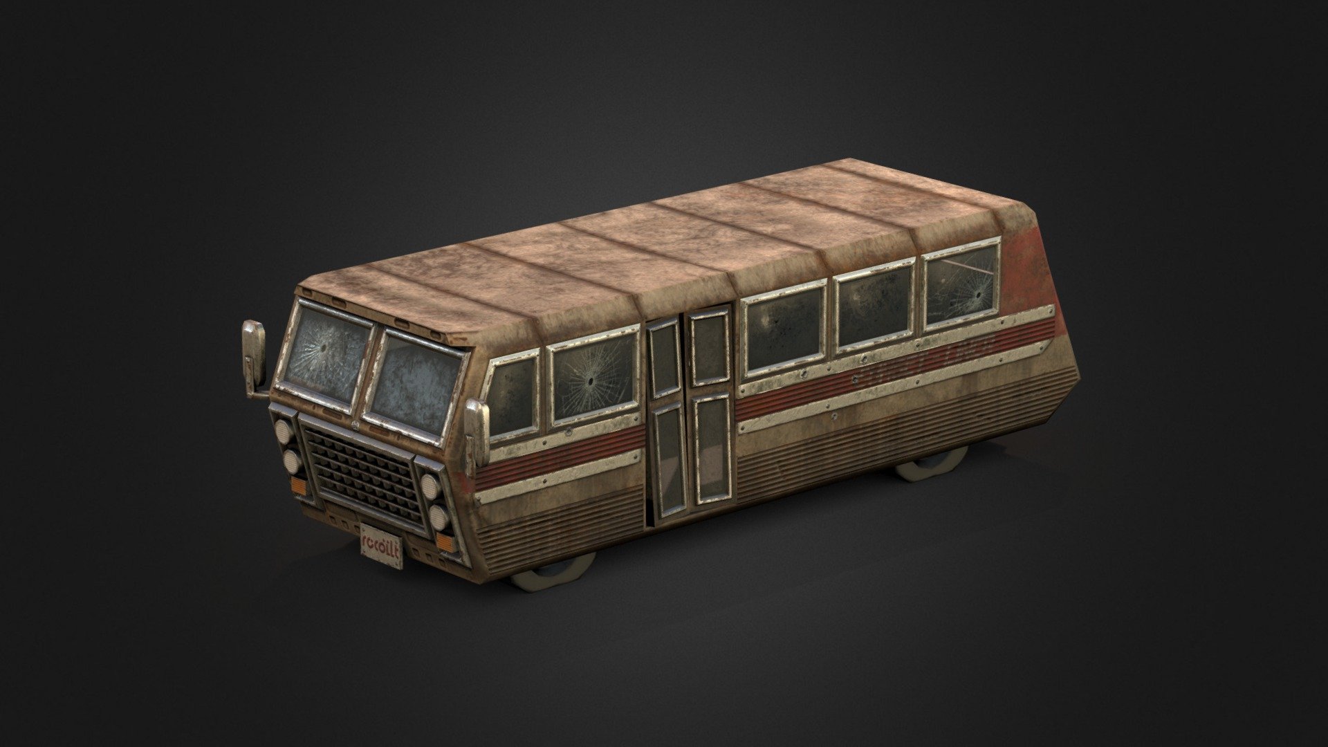 Busted Bus - Buy Royalty Free 3D model by Renafox (@kryik1023) [4360e82 ...