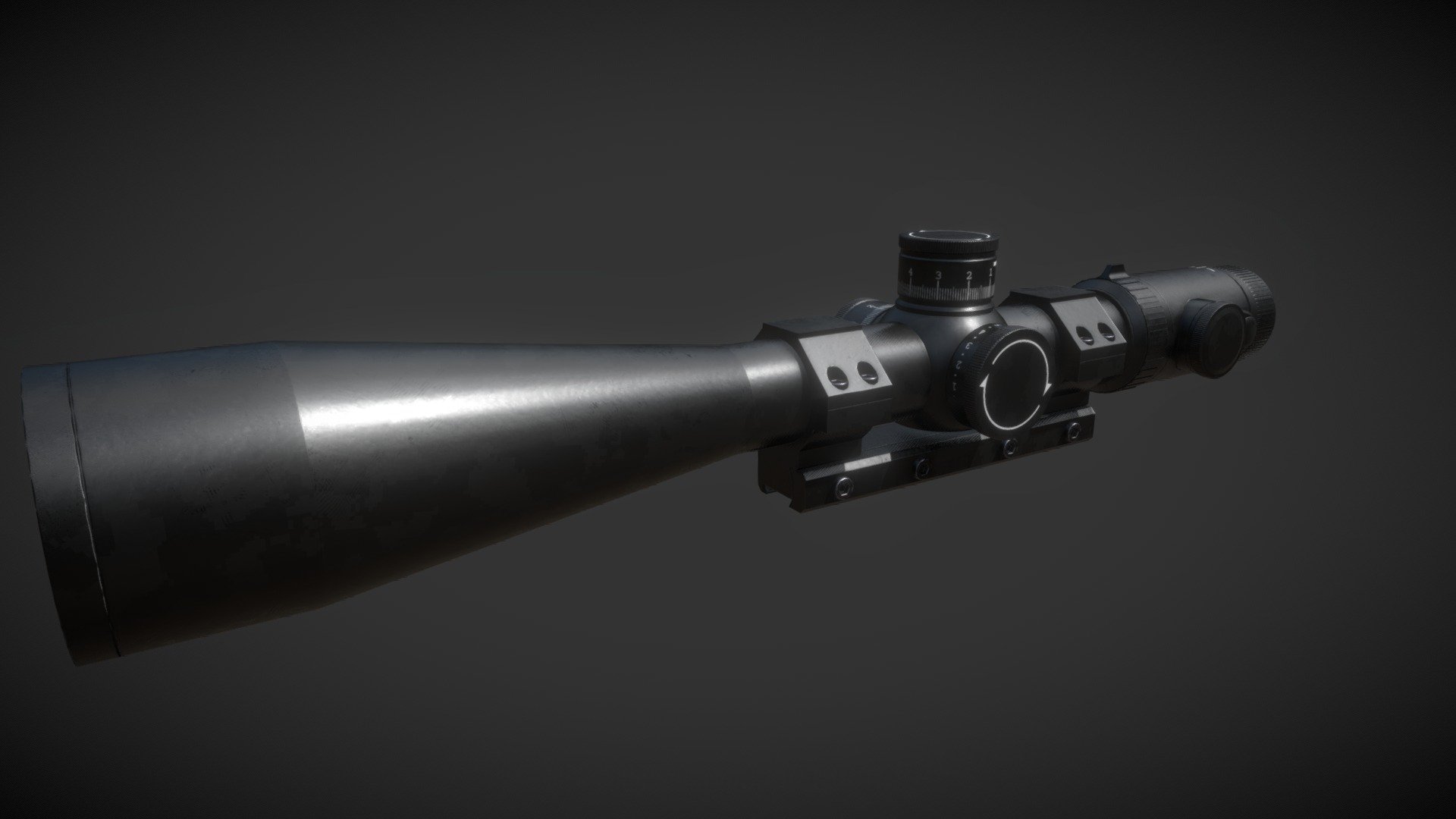 Sniper scope - 3D model by Dimon2205q [43623b9] - Sketchfab