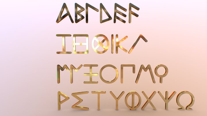 Alphabet 3D models - Sketchfab