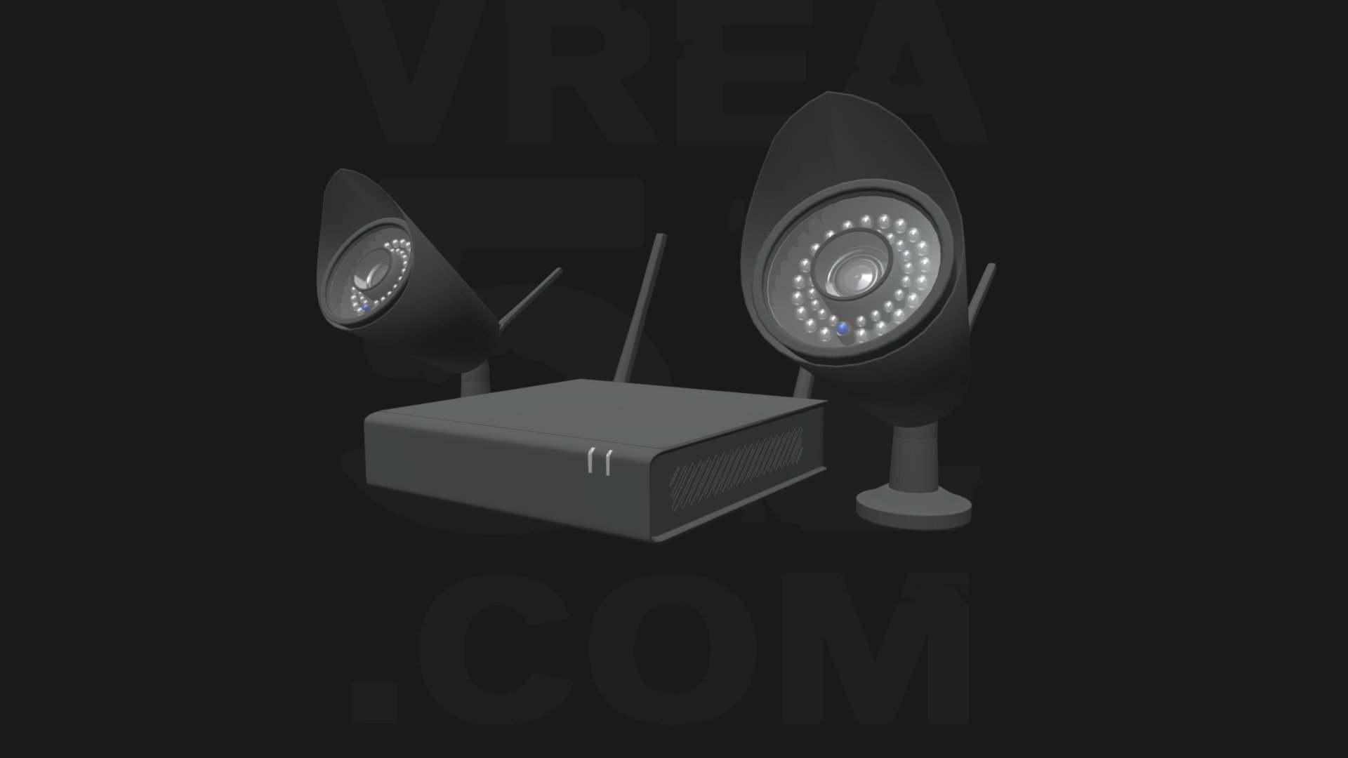 Security Camera DVR - Gaming Asset - 3D model by VREA51 [436564d ...
