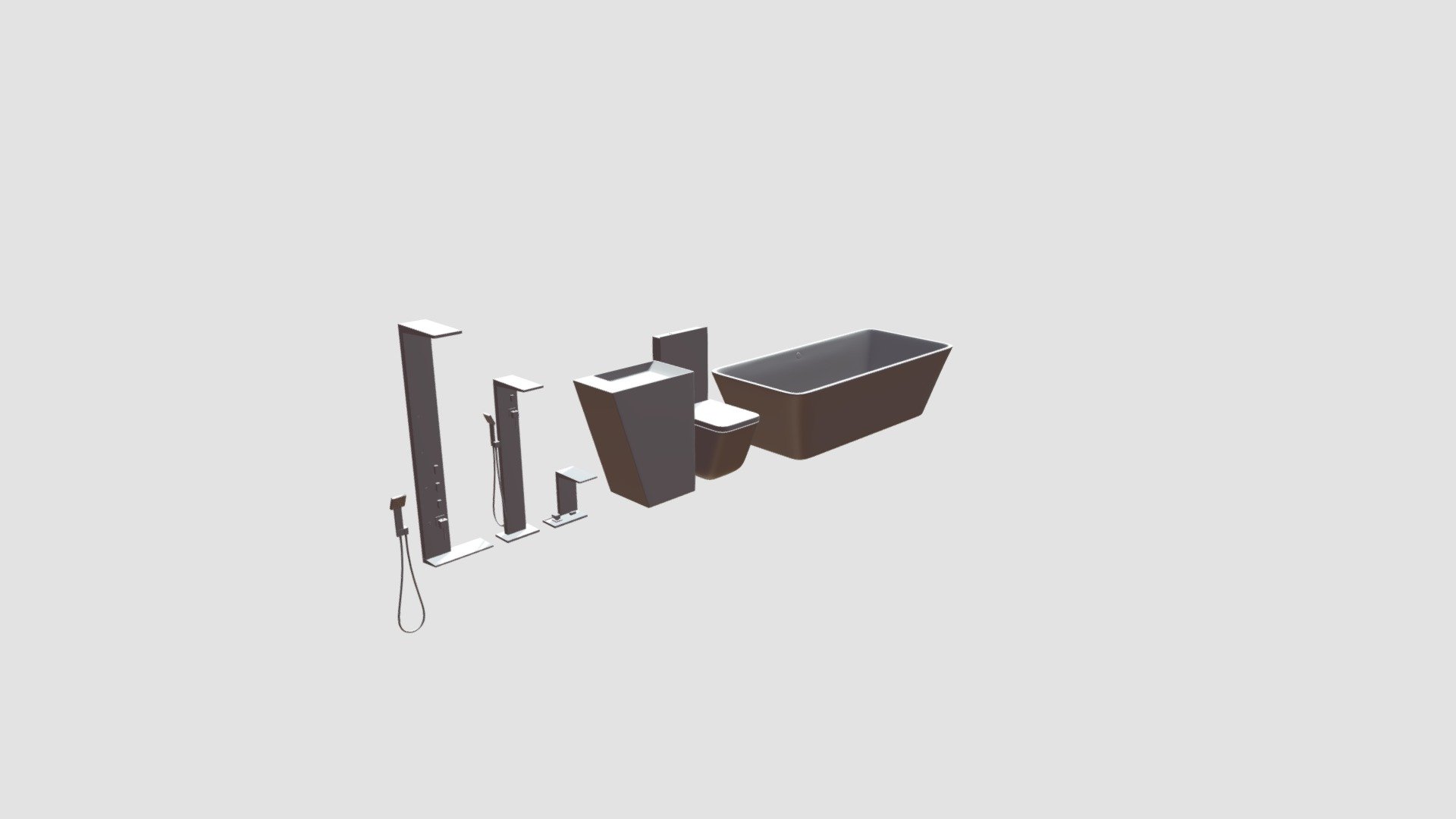 bathroom fixtures - Buy Royalty Free 3D model by Evermotion [4365da1 ...