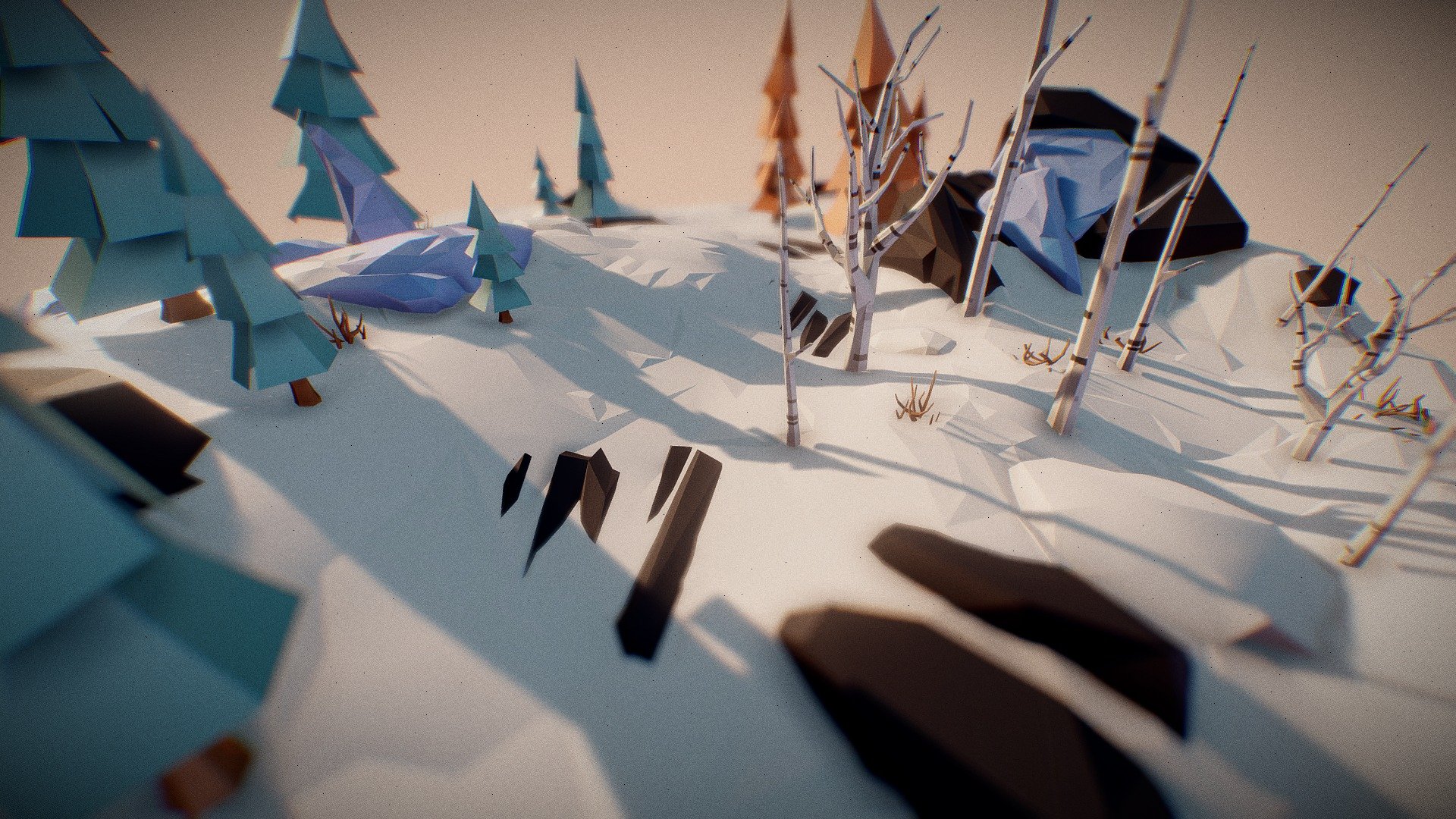 Low Poly Winter Environment - Buy Royalty Free 3D model by Serhii3D ...
