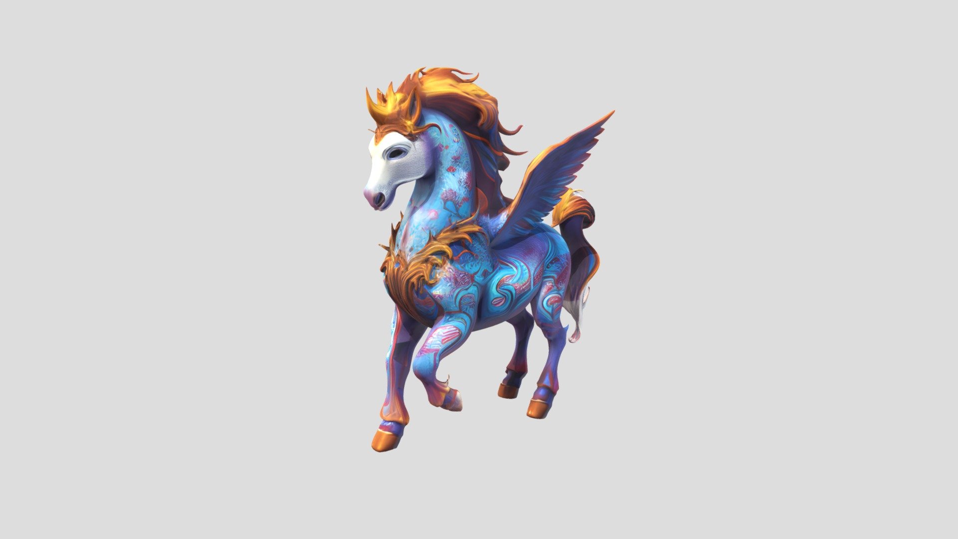 Celestara The Crowned Sky Steed - Download Free 3D model by Ar3Designer ...