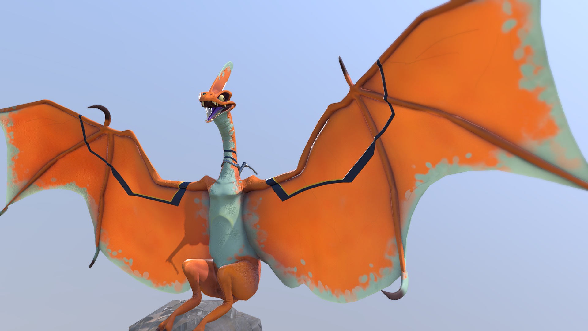 Racing Dragon - 3D model by Daniel Reyes (@DanielReyesL) [436c2b3 ...