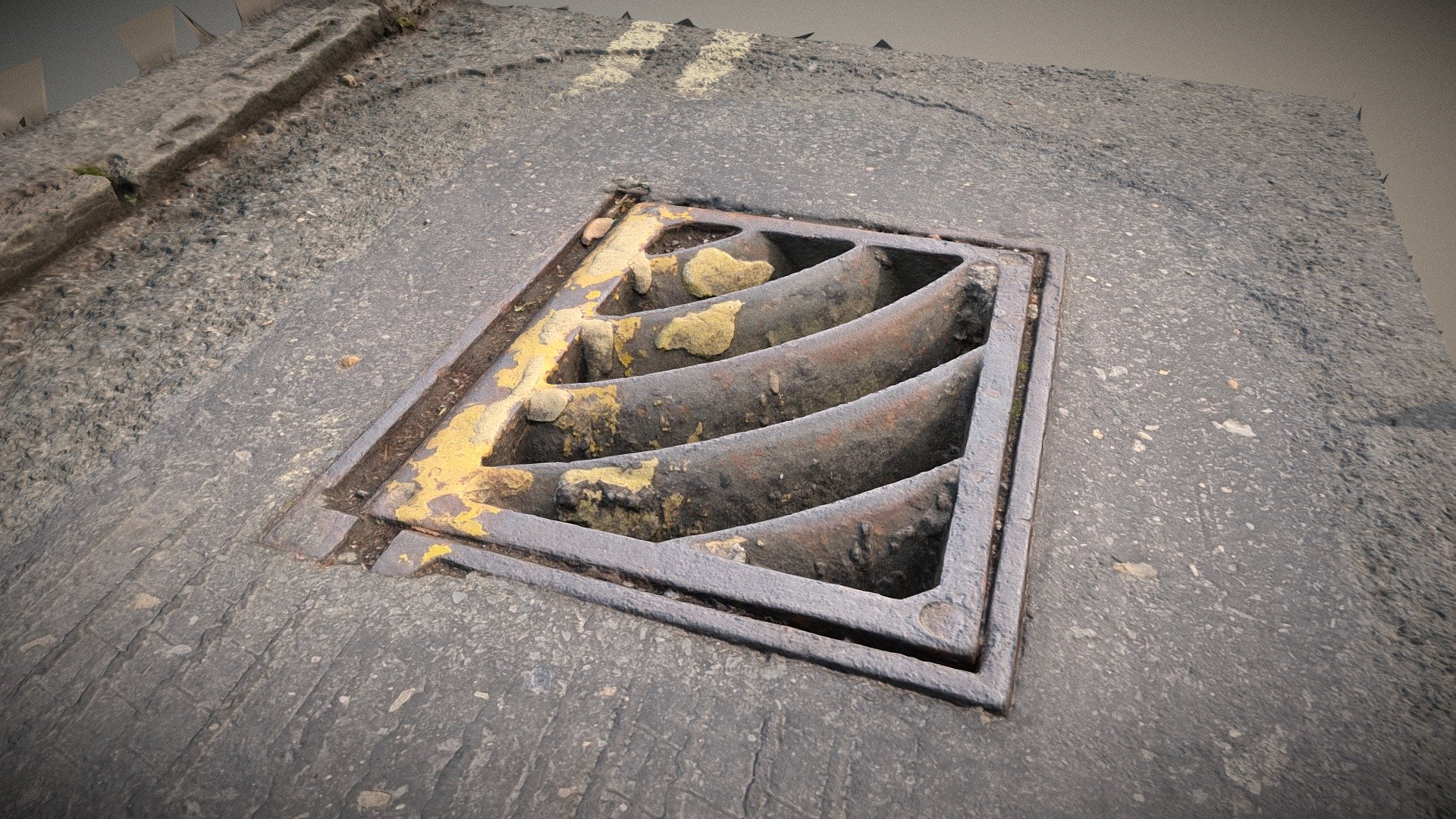 Iron Cast Water Drainage Grill - 3D model by DAC Photoscan ...