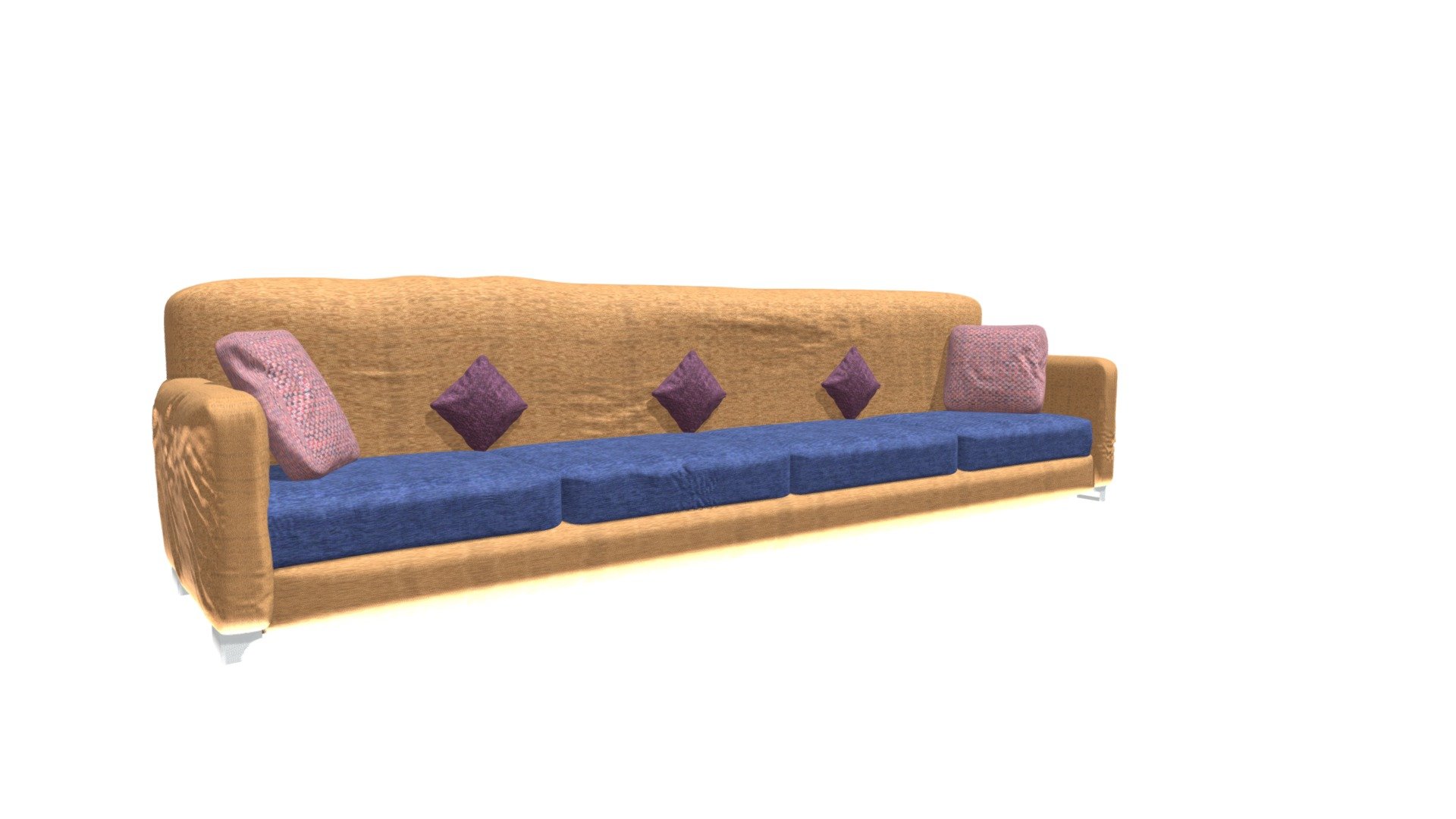 sofa - Download Free 3D model by rachideel713 [436dcbc] - Sketchfab