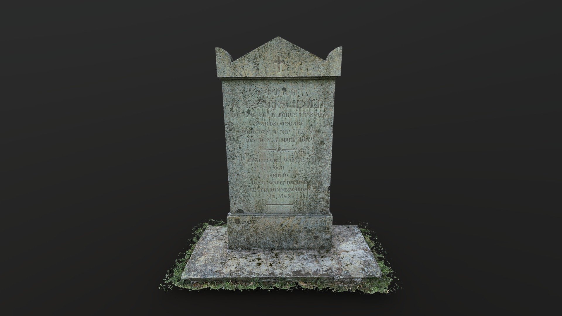 Ytterby Cenotaph / Sepulchral Monument - 3D model by Reifer [4370ab1 ...