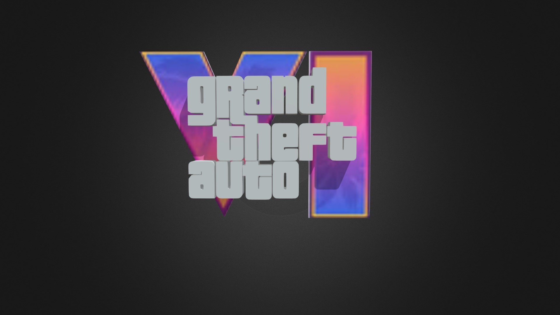 Grand Theft Auto VI logo - 3D model by Kevuhn [4370bf2] - Sketchfab