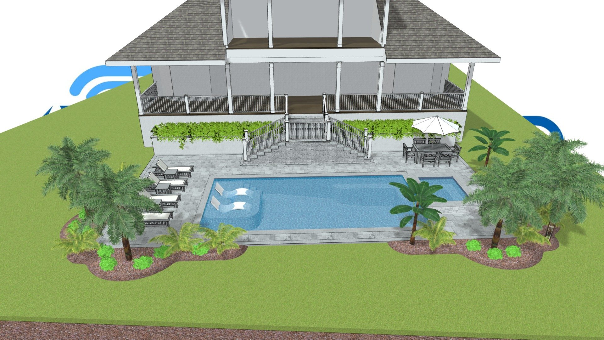 DUCKFIELD - 3D model by Diamond Pools and Spas (@DiamondPools) [4371149] - Sketchfab