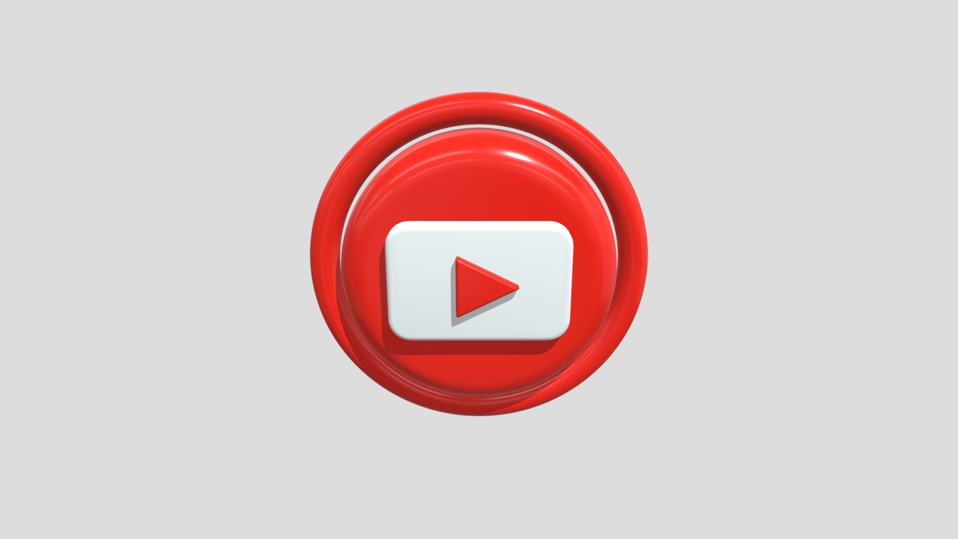 3D Youtube Logo - Download Free 3D model by pengedarseni [4373134 ...