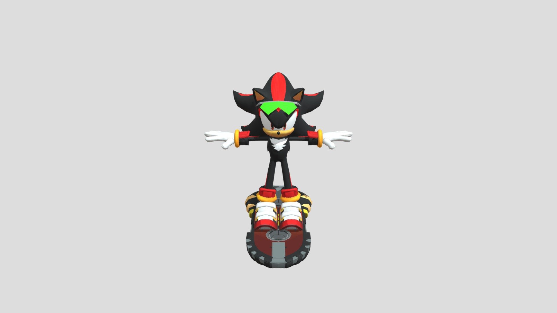 Extreme Gear Shadow With Animations Download Free 3d Model By
