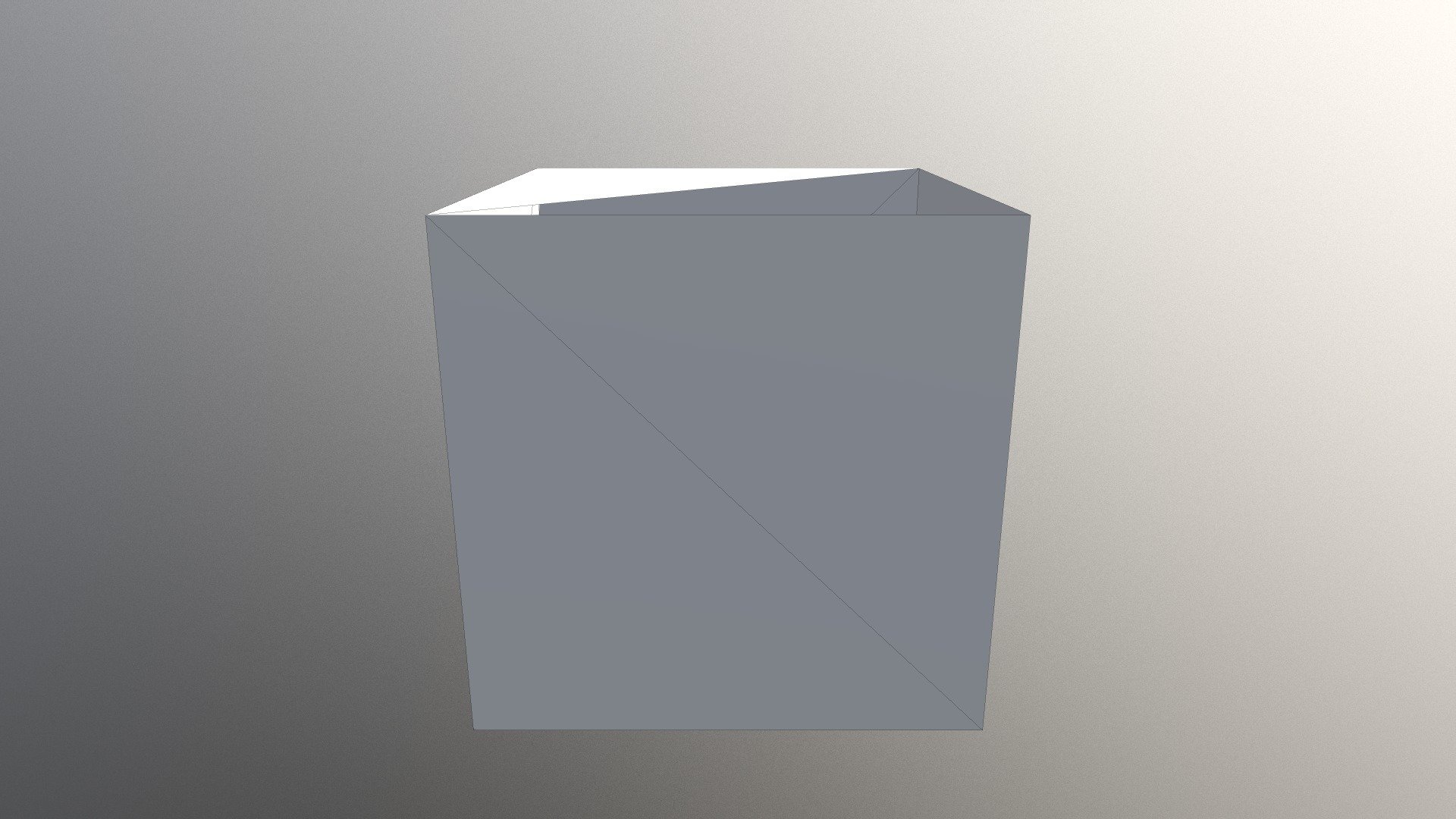 Cube With 2 Missing Faces - 3D model by koooje [437386e] - Sketchfab