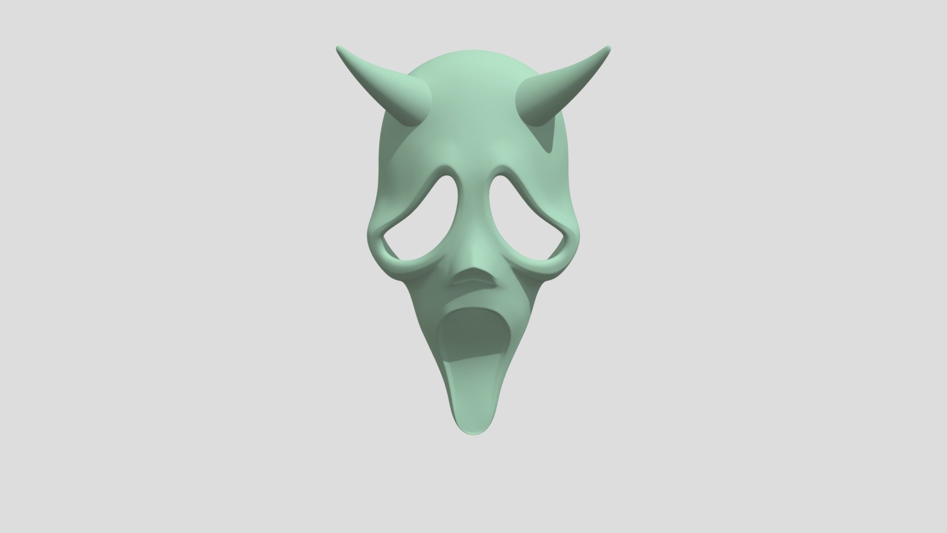 Scream Ghostface Mask Red Devil V2 - 3D model by 3dstlprinting [4374715] - Sketchfab