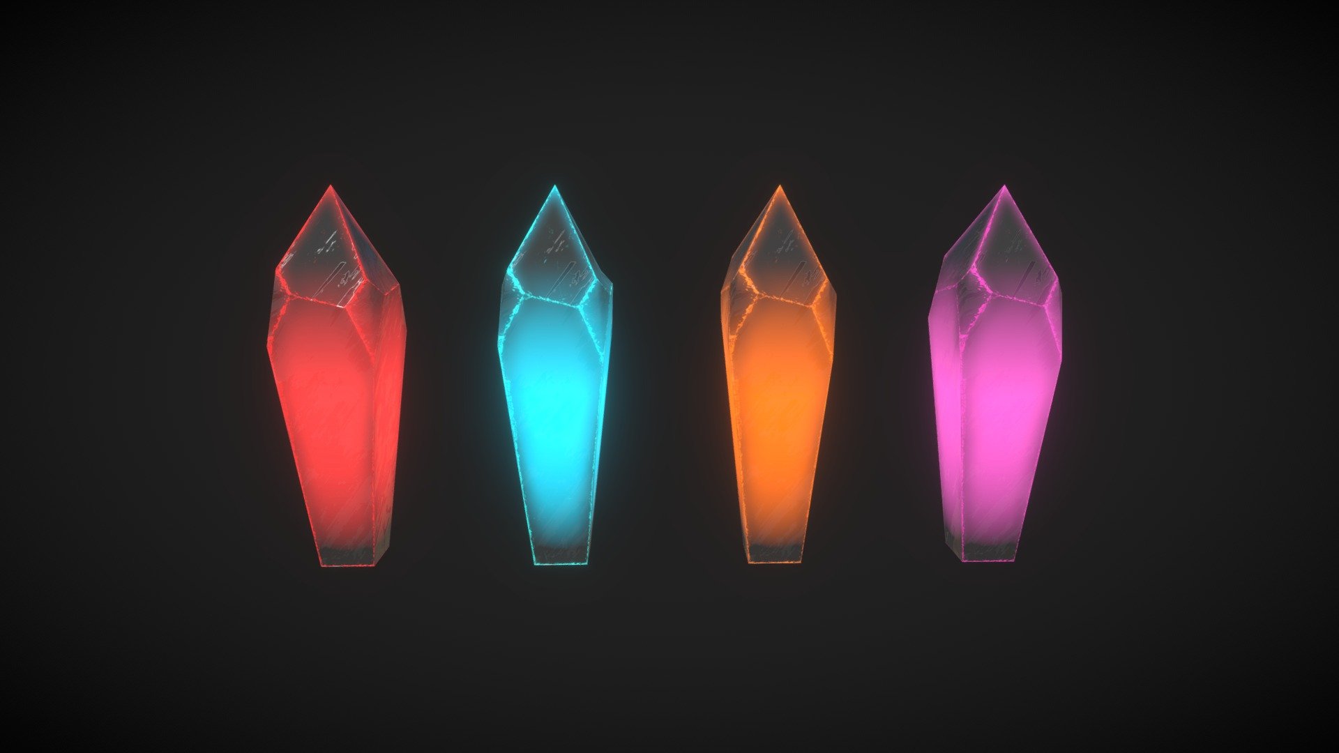 Crystals - 3D model by SalehOwaydah [43756c9] - Sketchfab