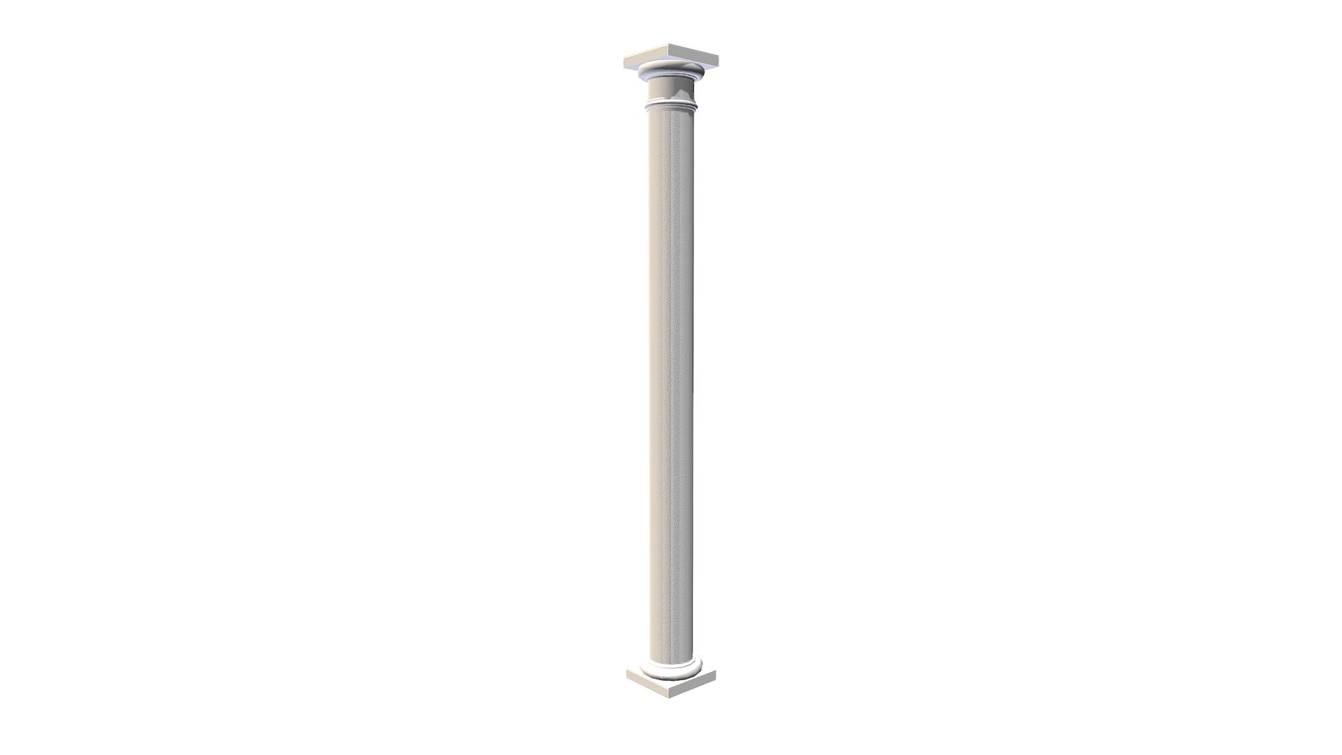 8" Exterior Column_Round_Plain - 3D model by STW (@scottu) [437635b ...