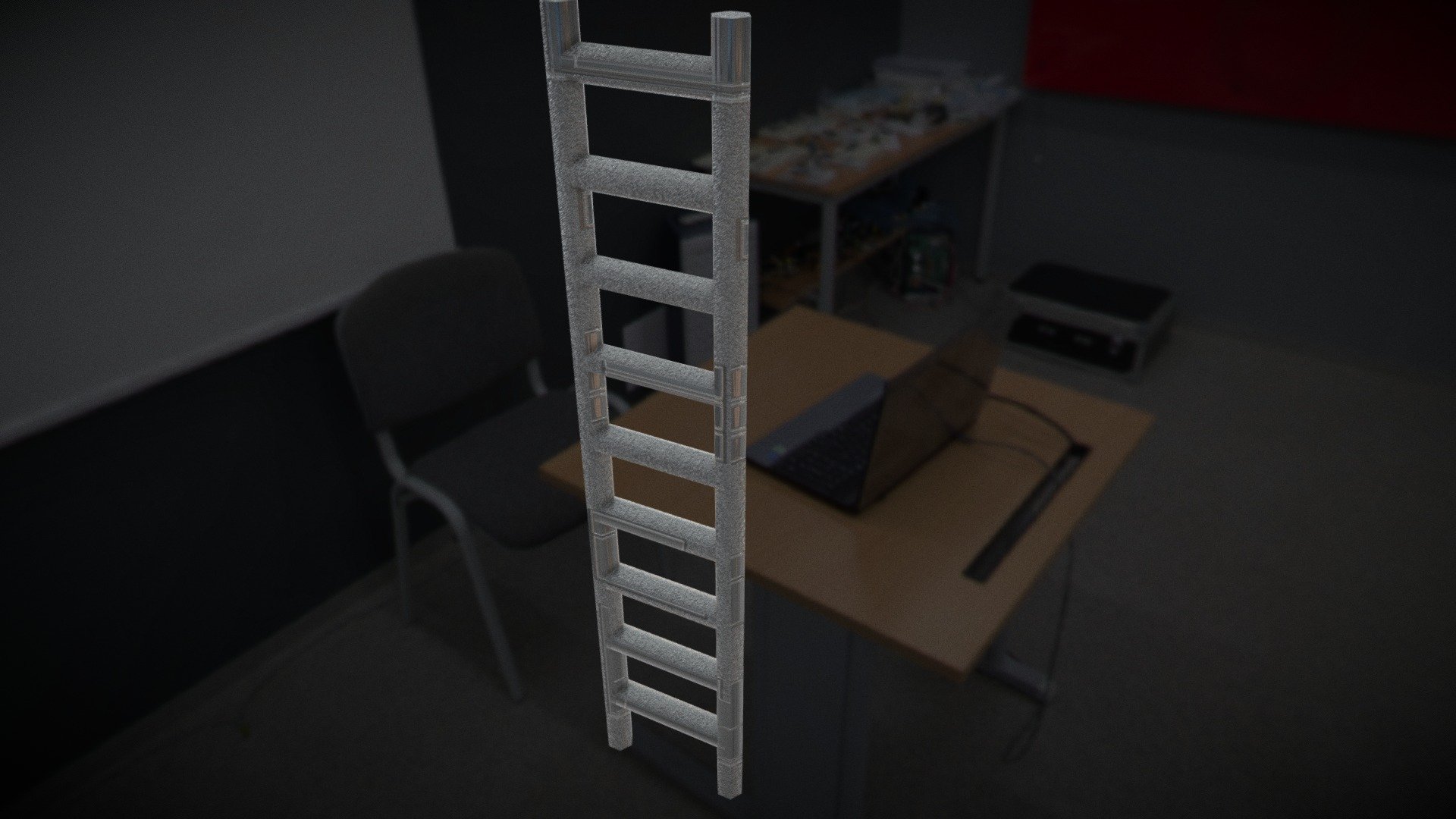Simple Low-Poly Ladder - Download Free 3D model by Inditrion Dradnon ...