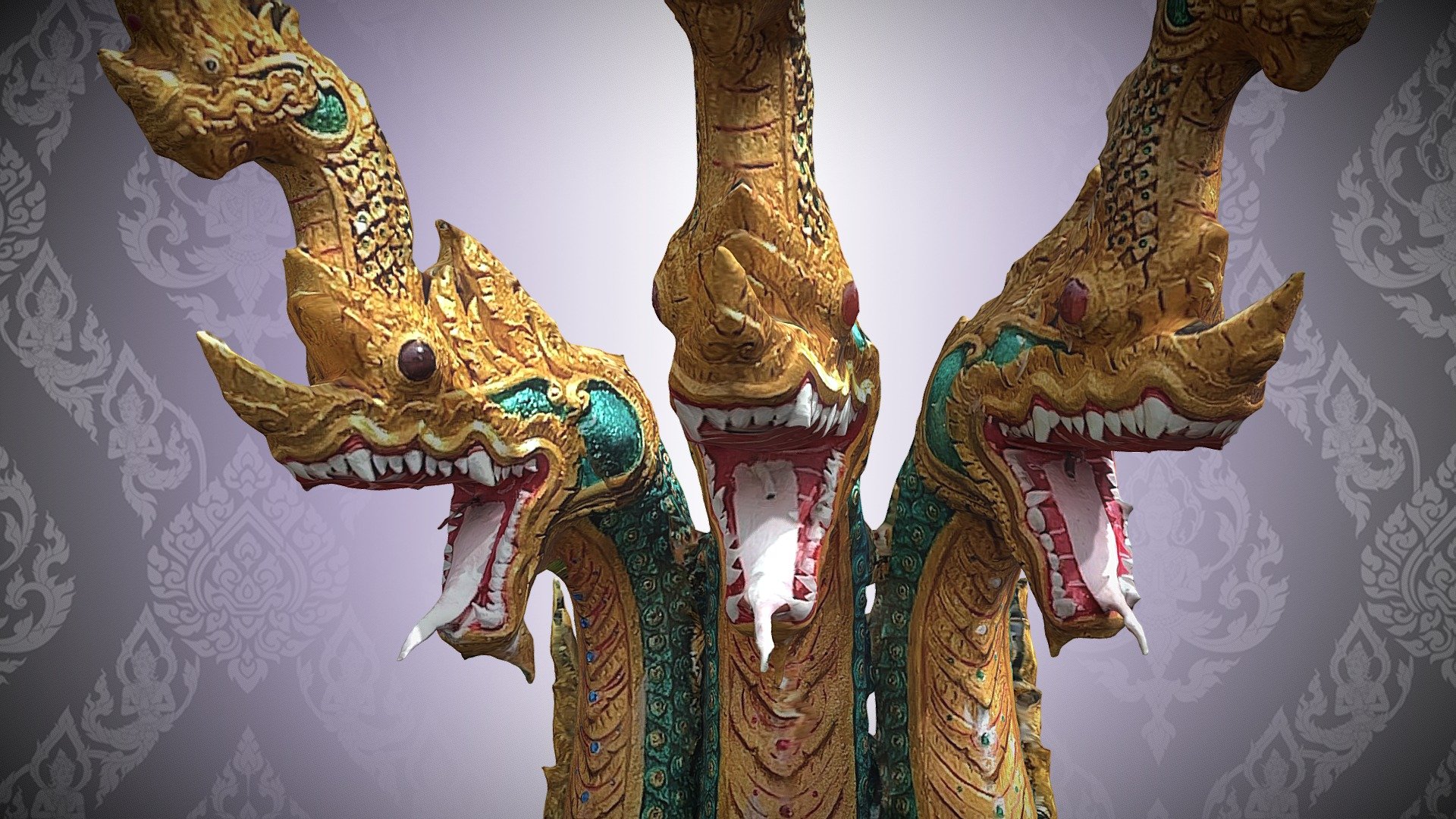 332-ST-Grand serpent (3 หัว) v10 - Buy Royalty Free 3D model by ...
