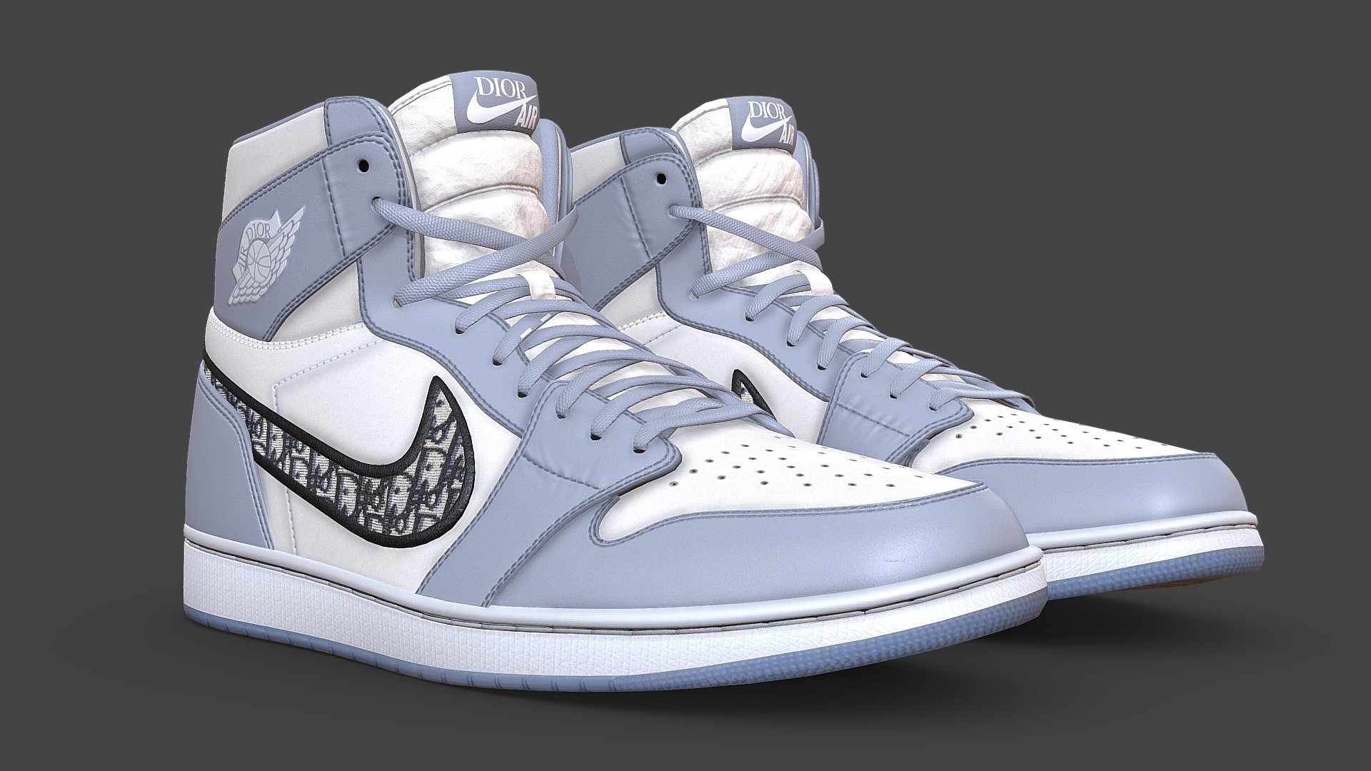 Jordan 1 Dior Game Ready - 3D model by Joe-Wall (@joewall) [43770cc ...