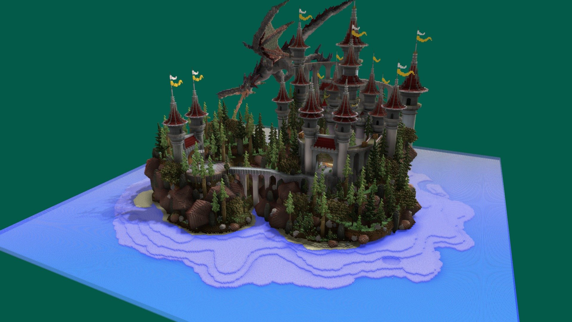 PixelMine | Red Dragon Hub - 3D model by PixelMine [4377383] - Sketchfab