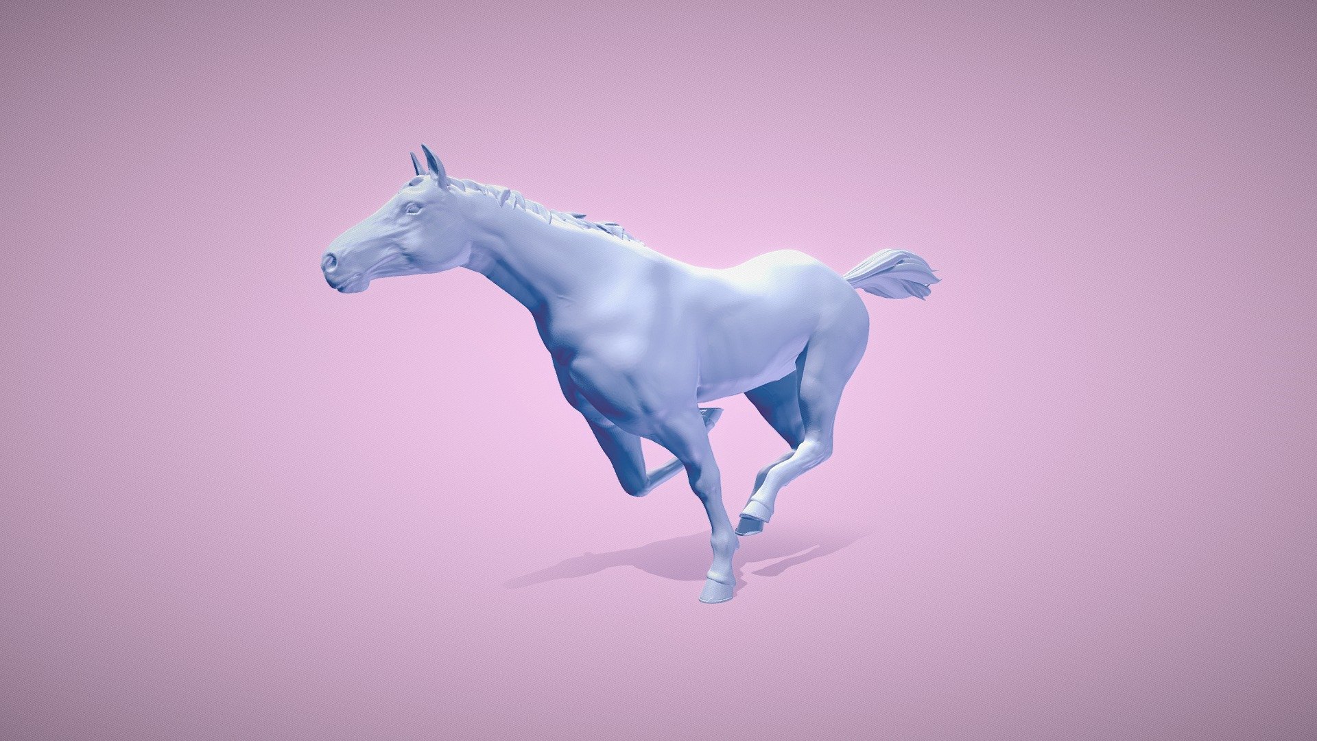 Horse Running - 3D model by Dahan3D (@danra) [43775a0] - Sketchfab
