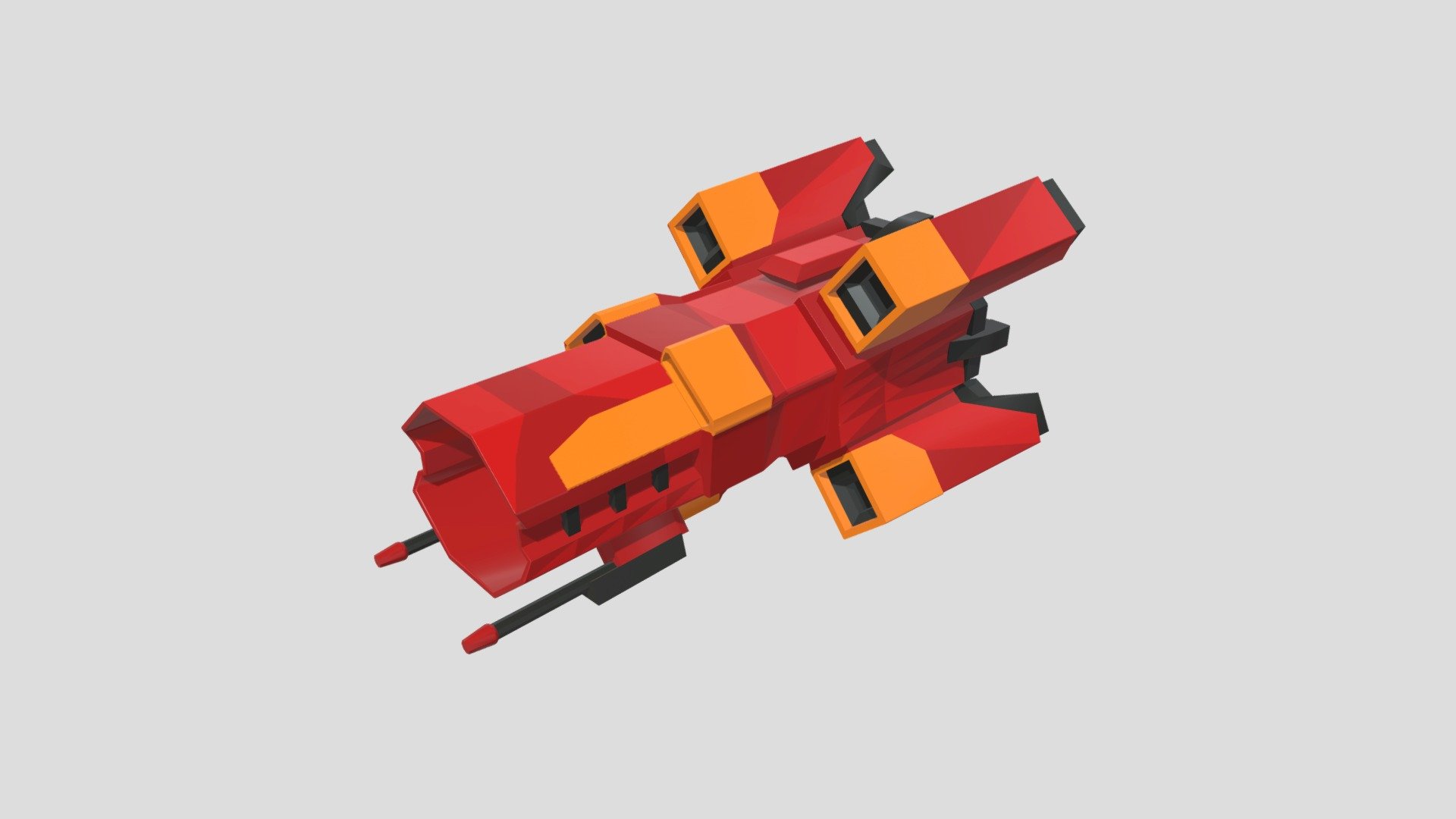 starship crusader high - 3D model by gxhuang [4378a2c] - Sketchfab