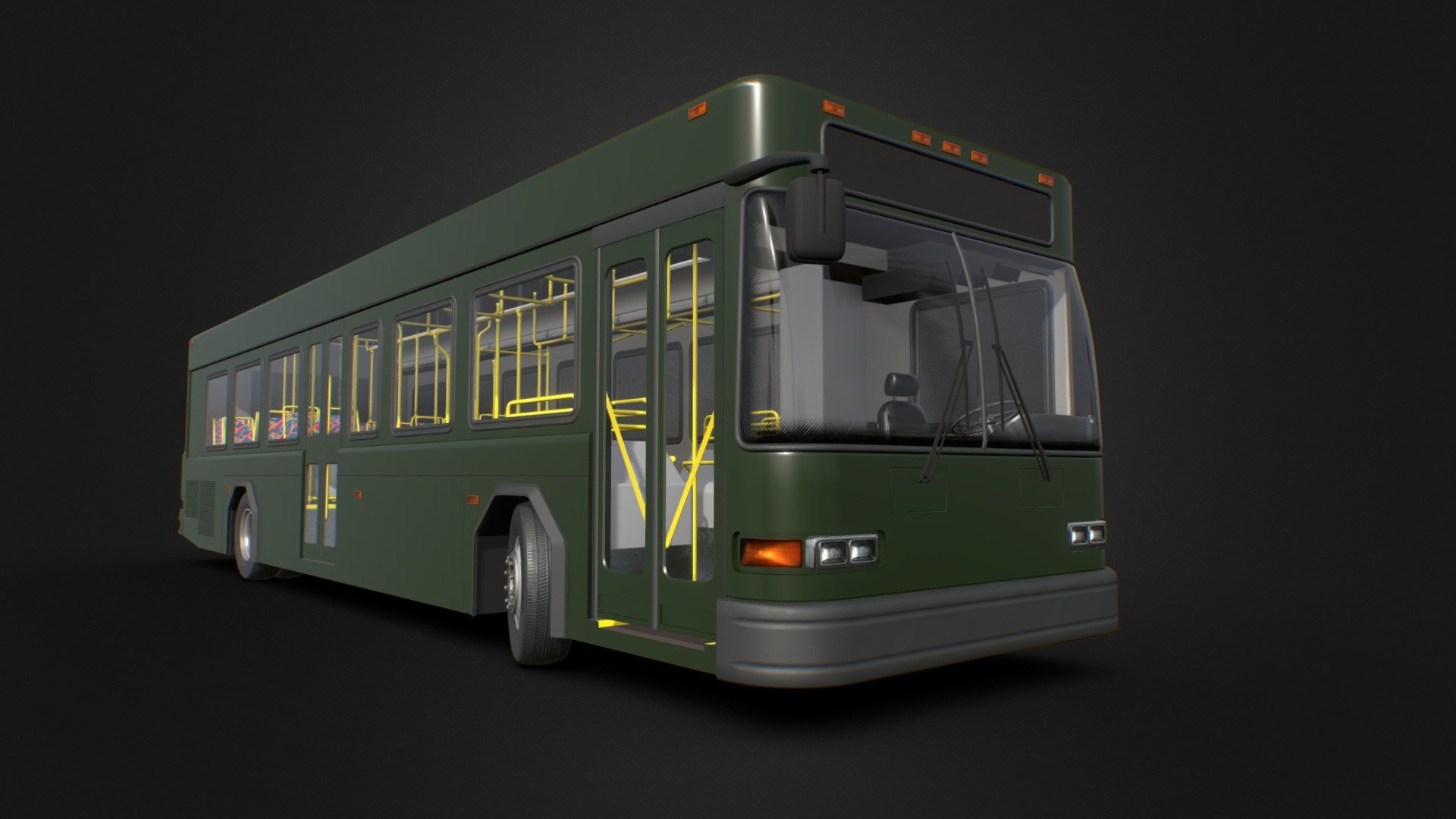 City Bus - Gillig Low Floor - game ready model - 3D model by kapibaar ...