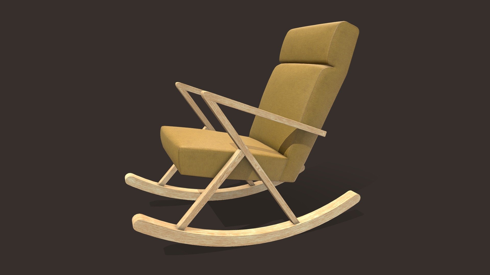 Rocking chair 14 - Buy Royalty Free 3D model by MDgraphicLAB [437aaba ...