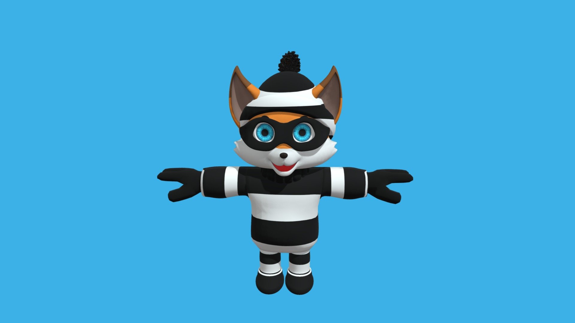 cute fox thief - 3D model by Mostafa Ebrahim (@mostafaebrahiem1998 ...