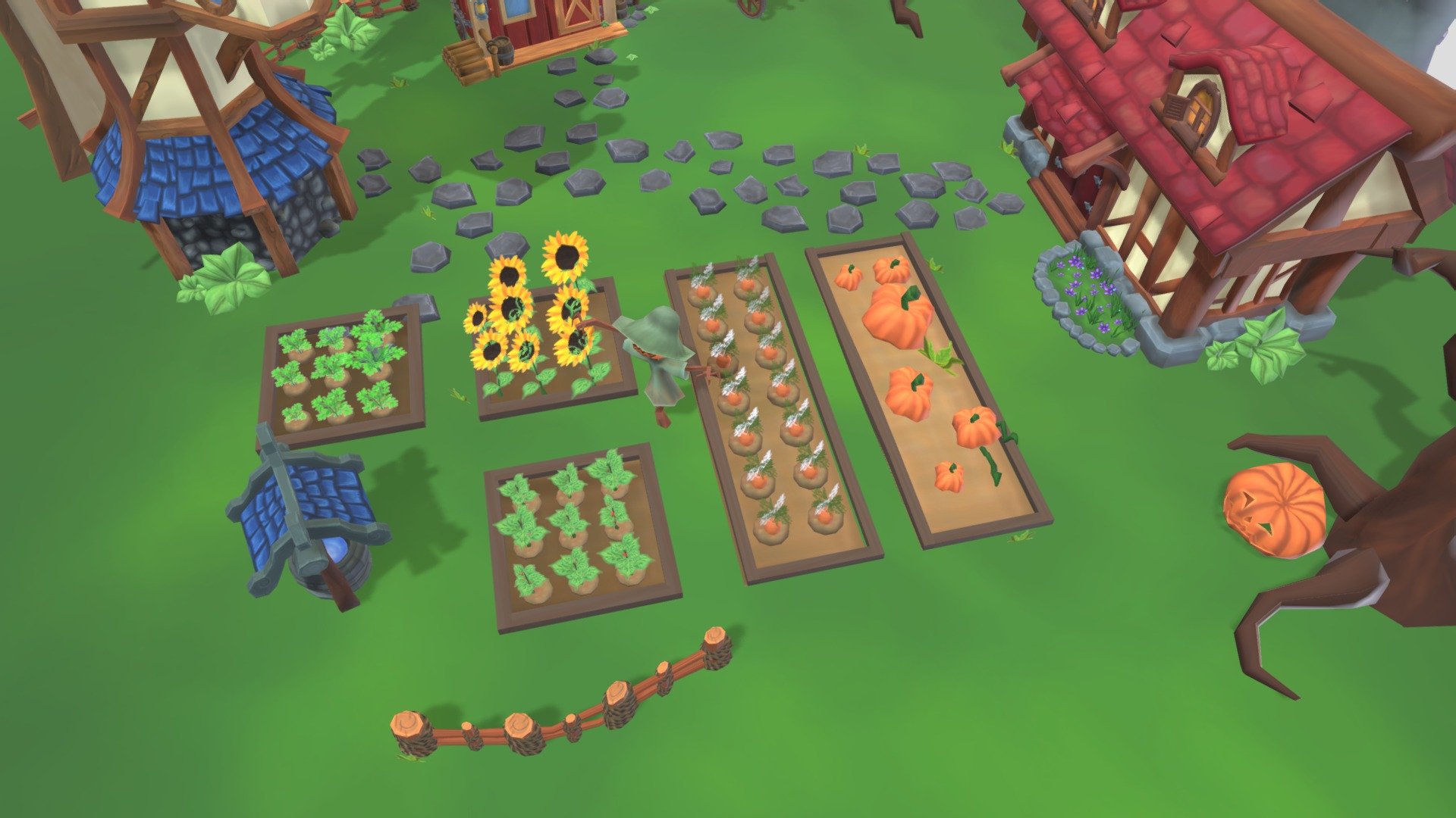 Farm - Download Free 3D model by 3Dji [437dafd] - Sketchfab