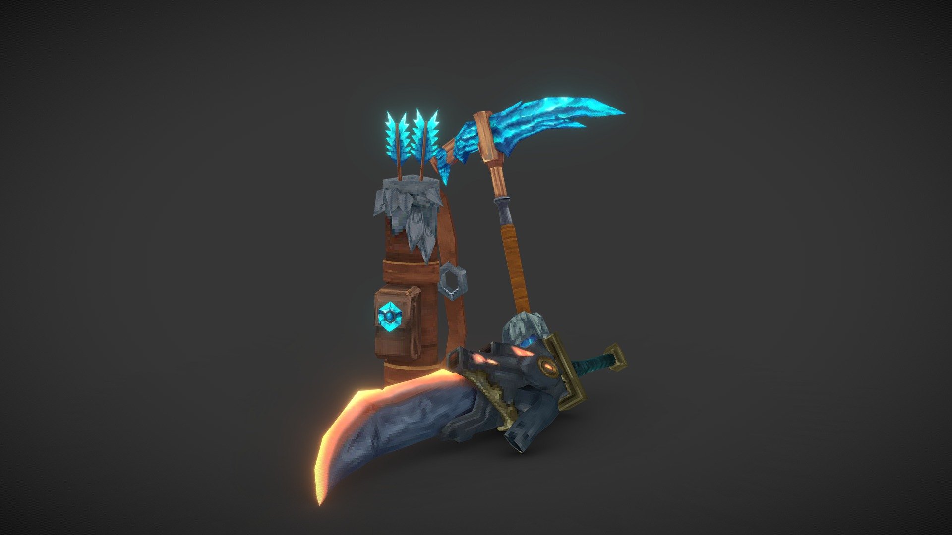 Low Poly Props - 3D model by kyuuart [4380702] - Sketchfab