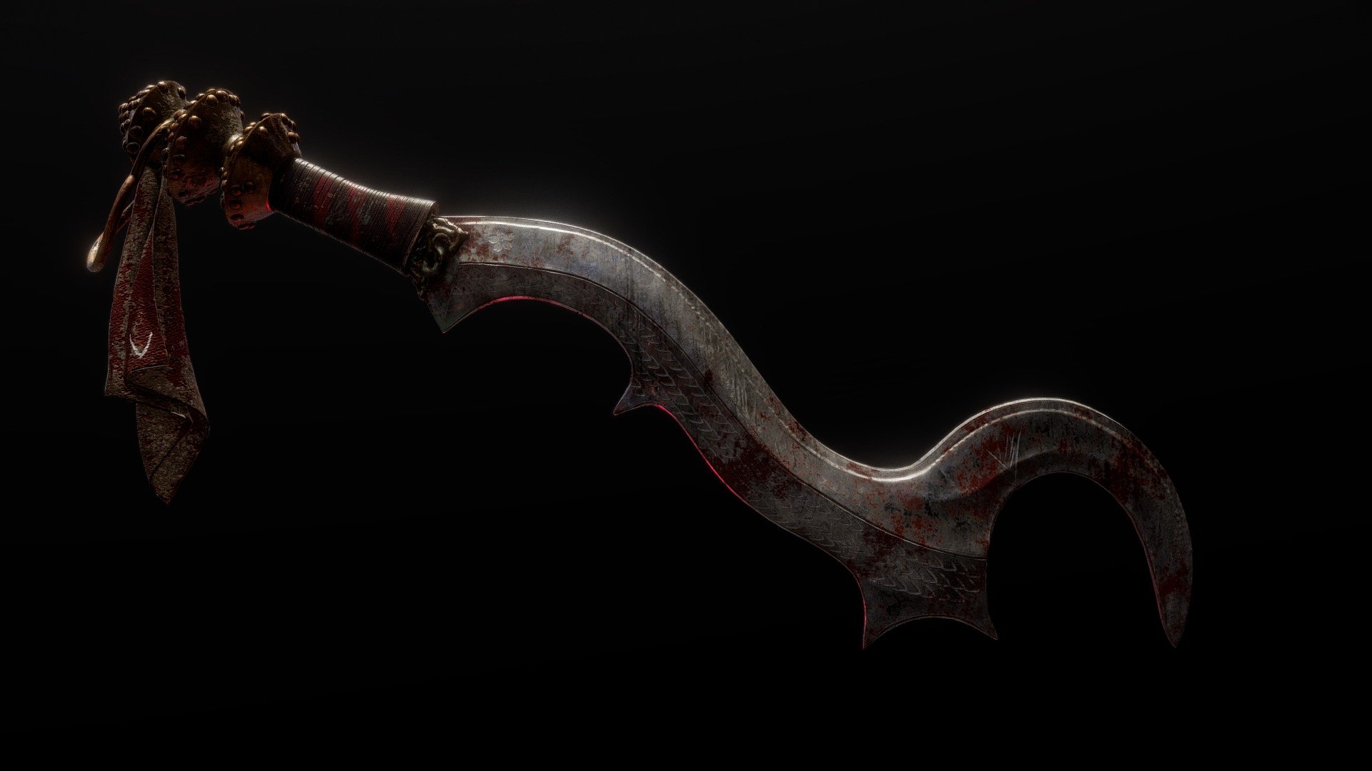 Ngulu, Execution sword, Republic of the Congo - Download Free 3D model ...