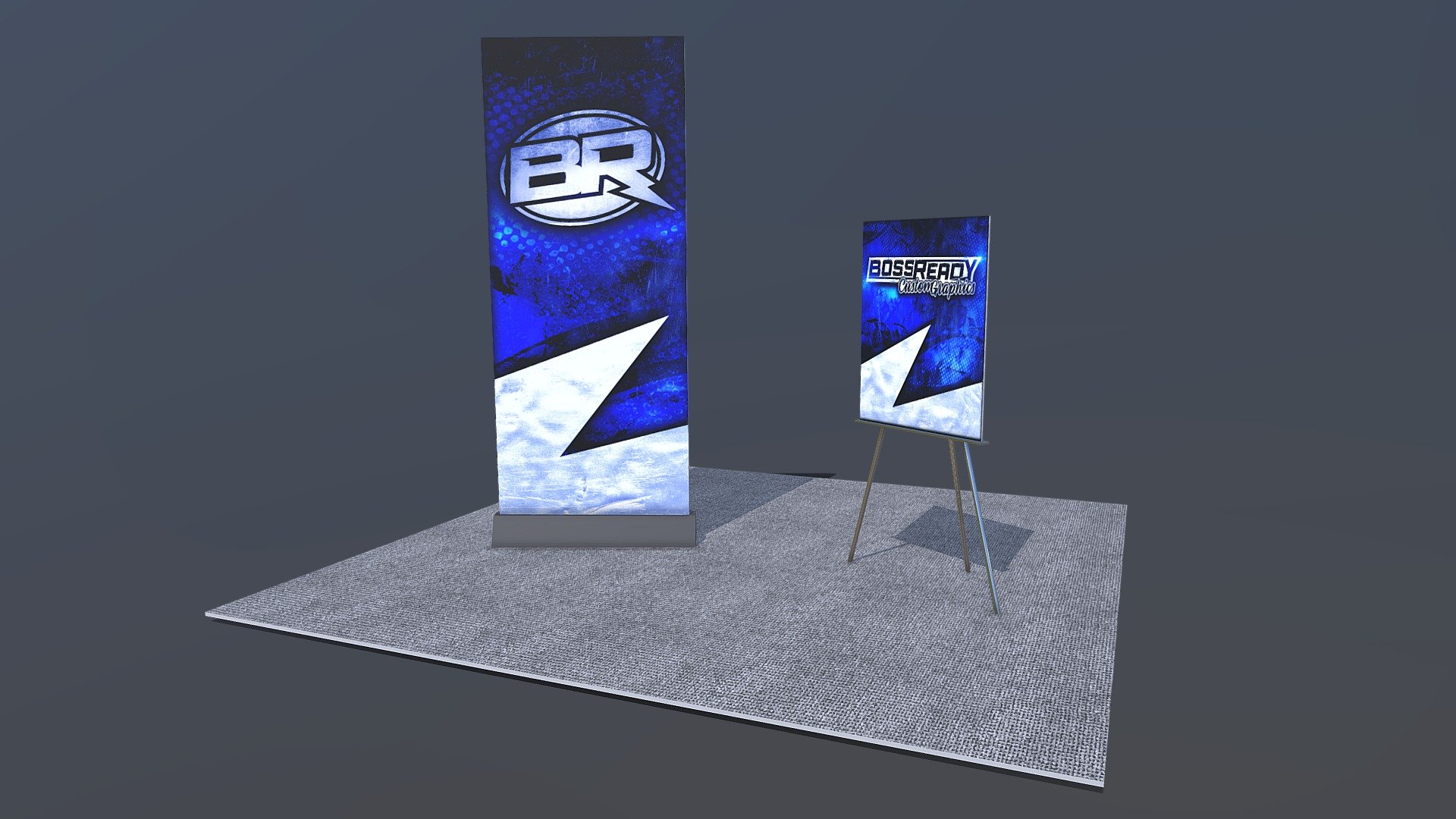 Trade Show/Event Directional Signage Series #1 - 3D model by Blake Rice ...