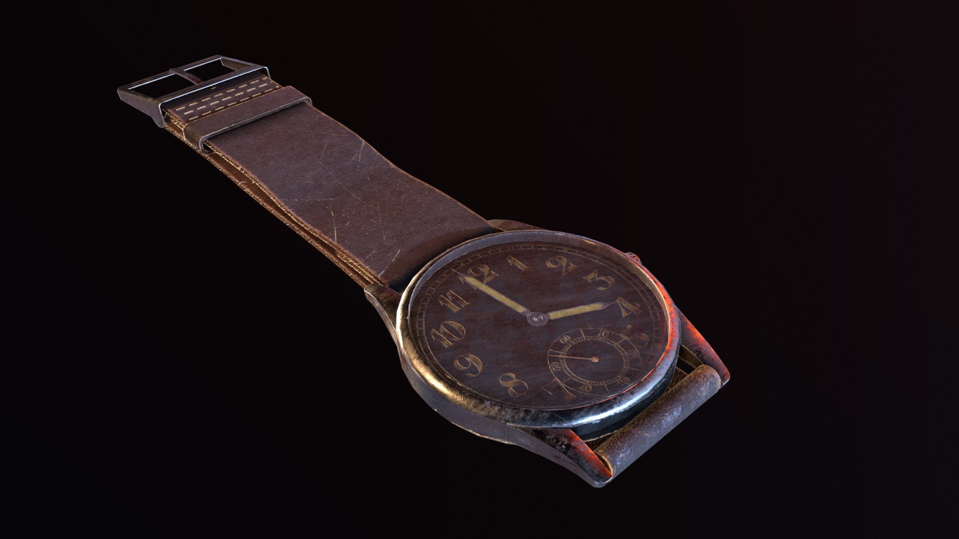 Old Wrist Watch DH - Download Free 3D model by TwilightFox [438651f ...