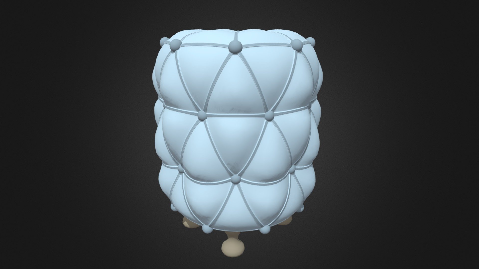 Patchwork Pouf - Download Free 3D model by milaink [43869a9] - Sketchfab