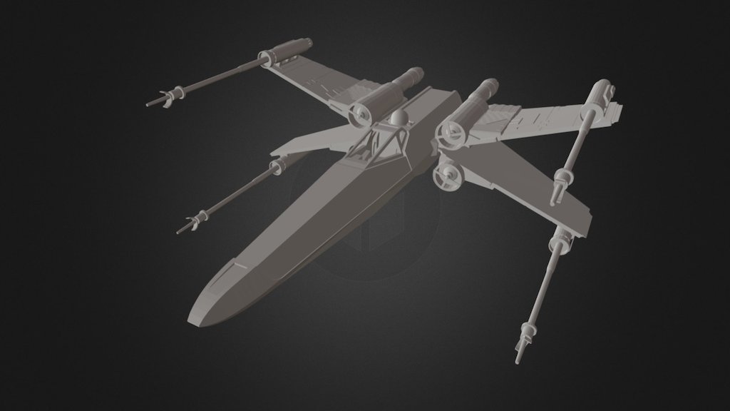 X-wing - 3D model by jeremy.josso (@jeremy.jossp) [4386e80] - Sketchfab