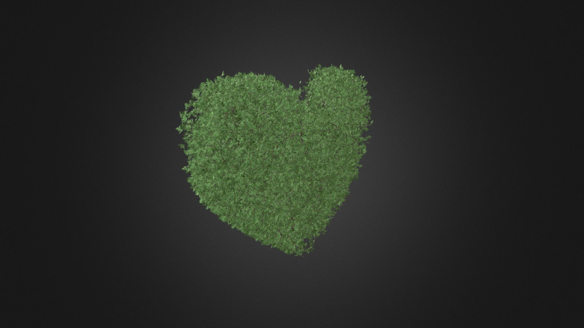 Heart Shaped Shrub 3D Model - Buy Royalty Free 3D model by cgaxis ...