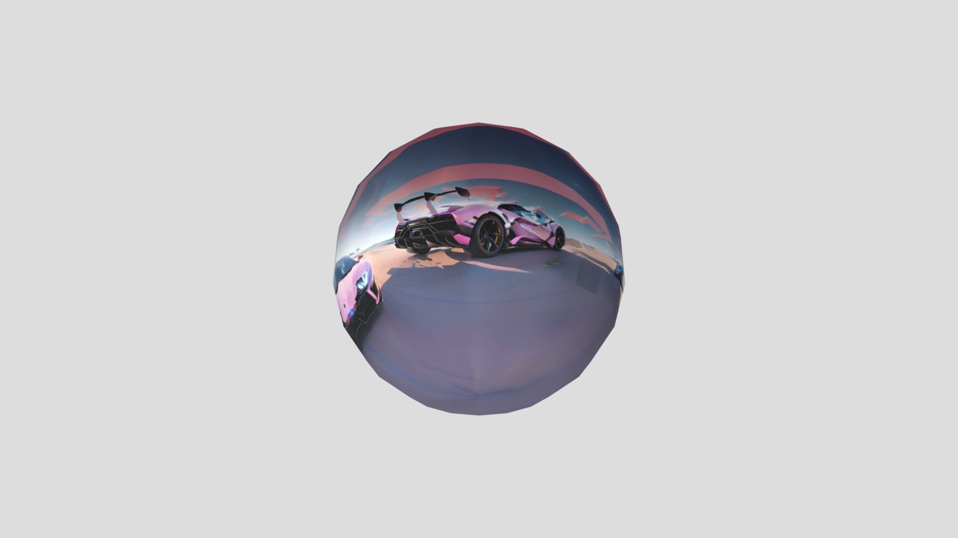 Skybox Lambo /car on the beach - 3D model by skybox3dArchitect [43876bb ...