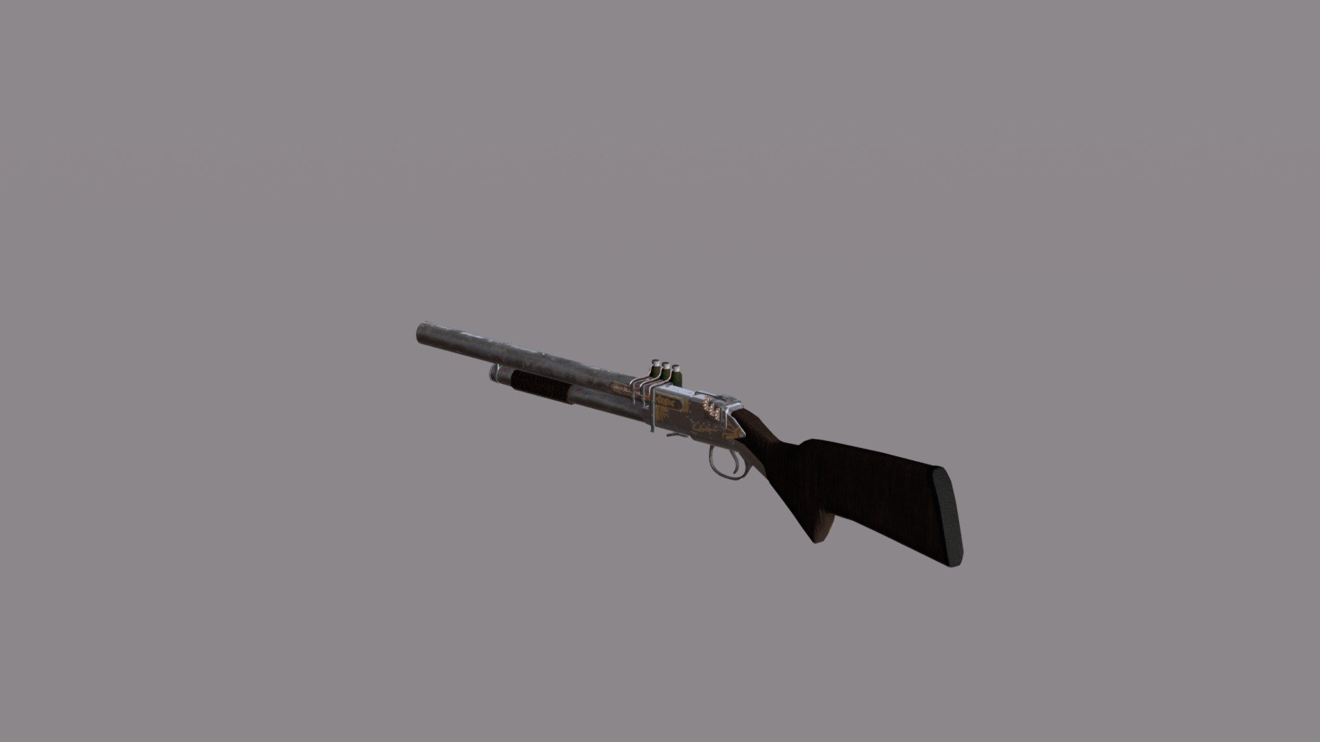 Low Poly Bioshock Shotgun - 3D model by Florian Matthes (@Florian ...