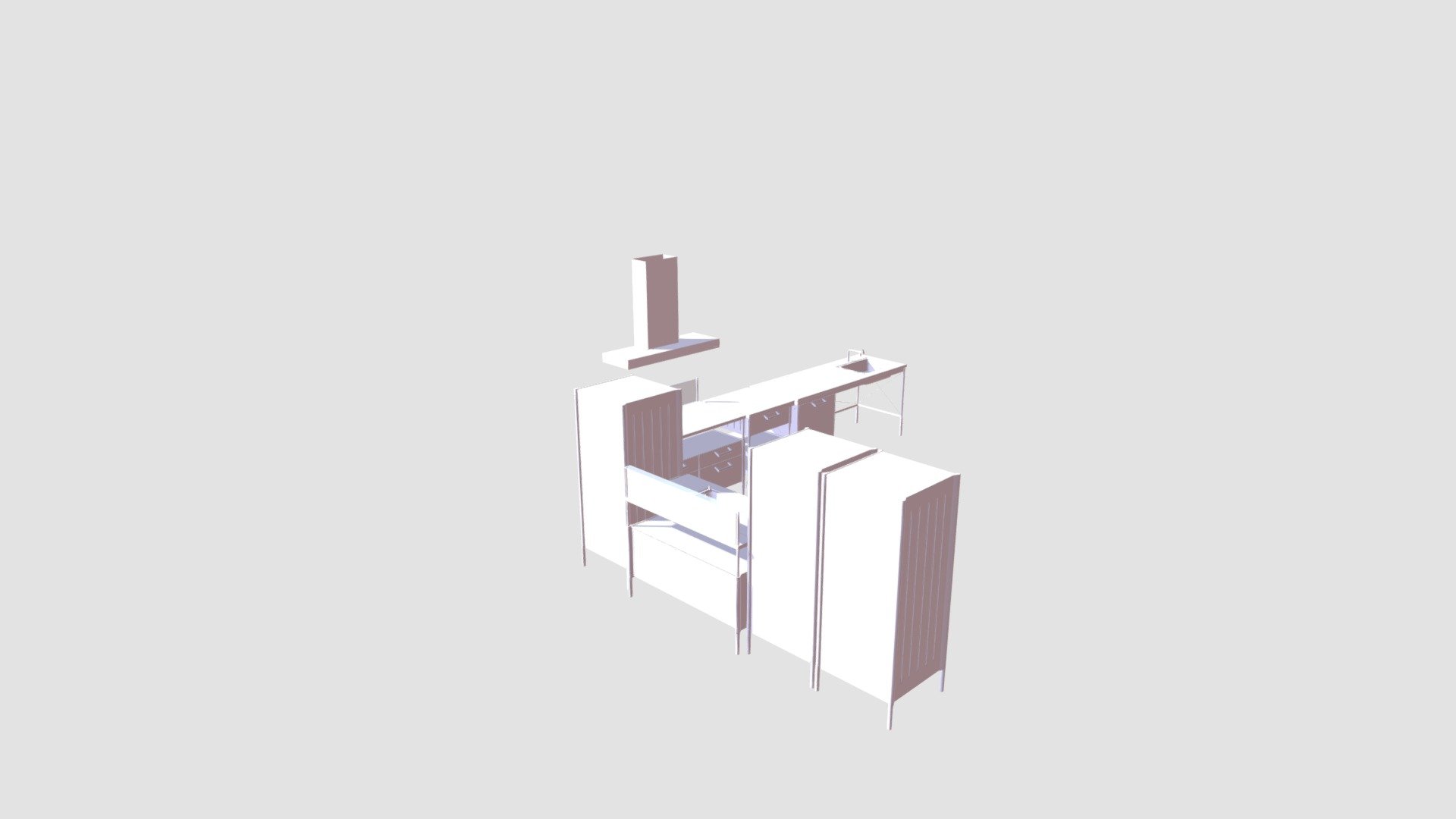 kitchen furniture set - Buy Royalty Free 3D model by Evermotion ...