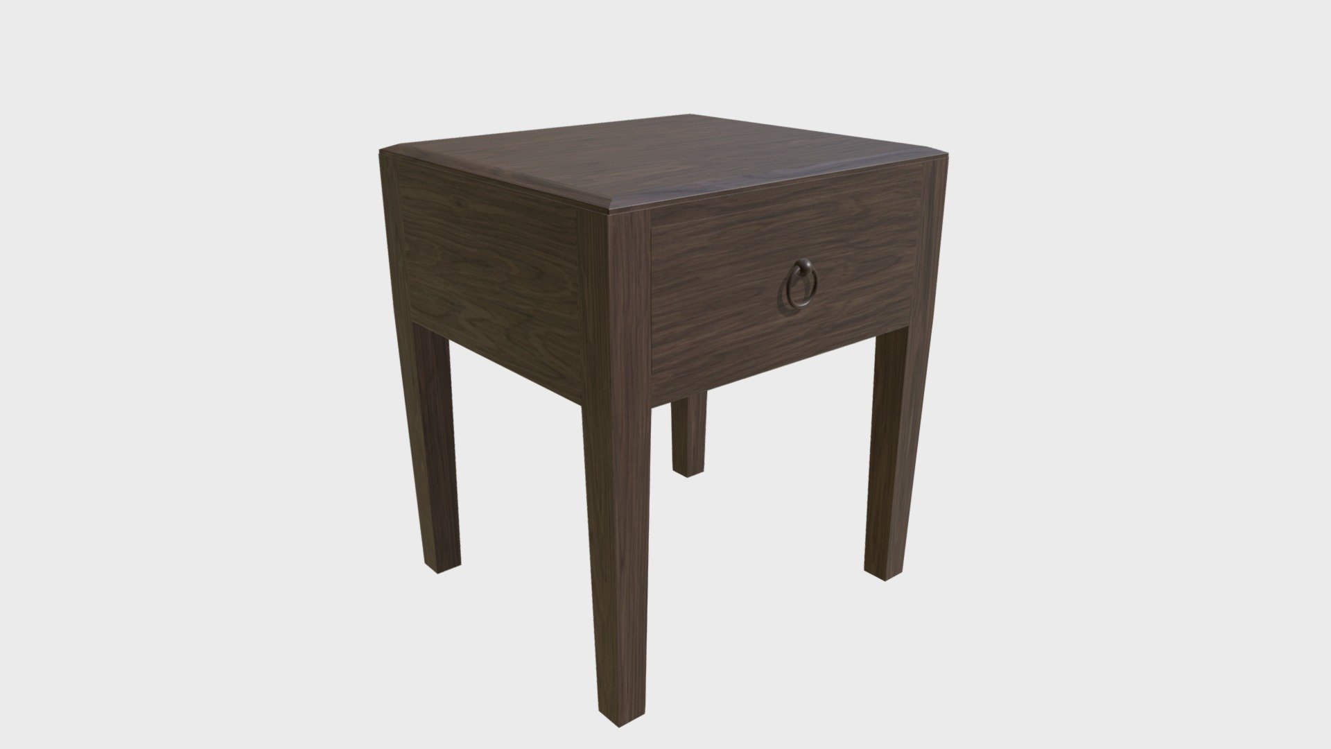One drawer bedside table - Buy Royalty Free 3D model by ...