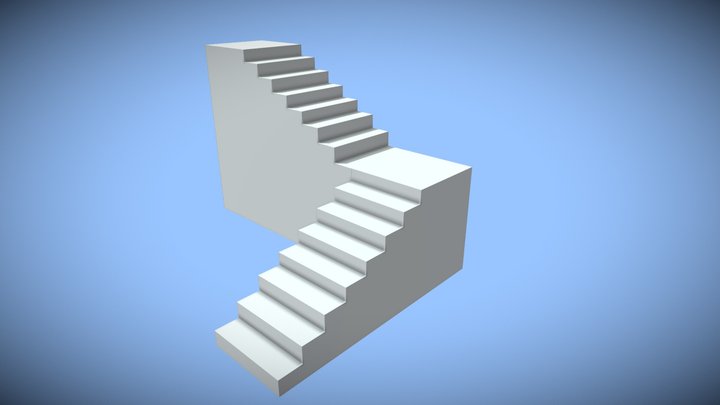 Low-poly-stairs 3D models - Sketchfab