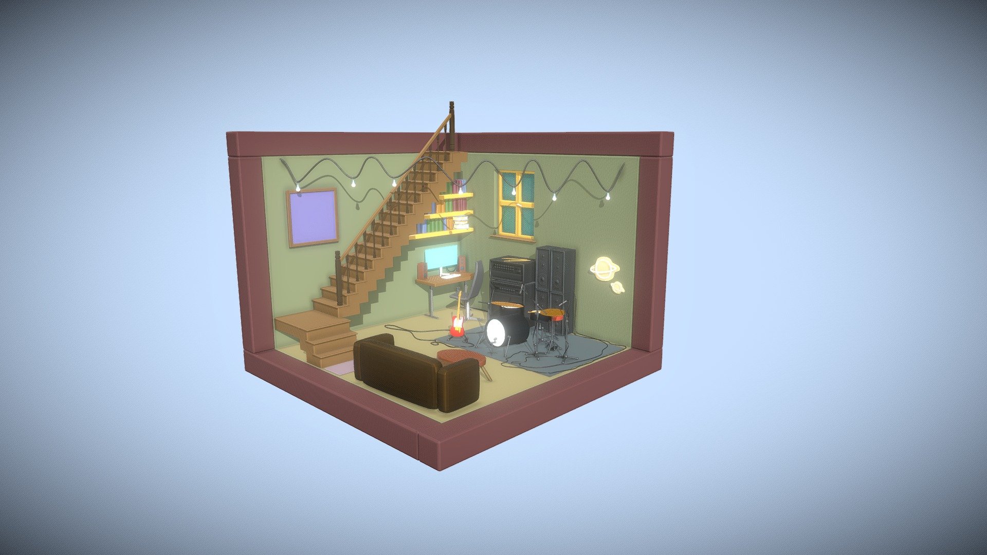 Isometric Room Studio - Download Free 3D model by oleg.nikitin [439b248 ...