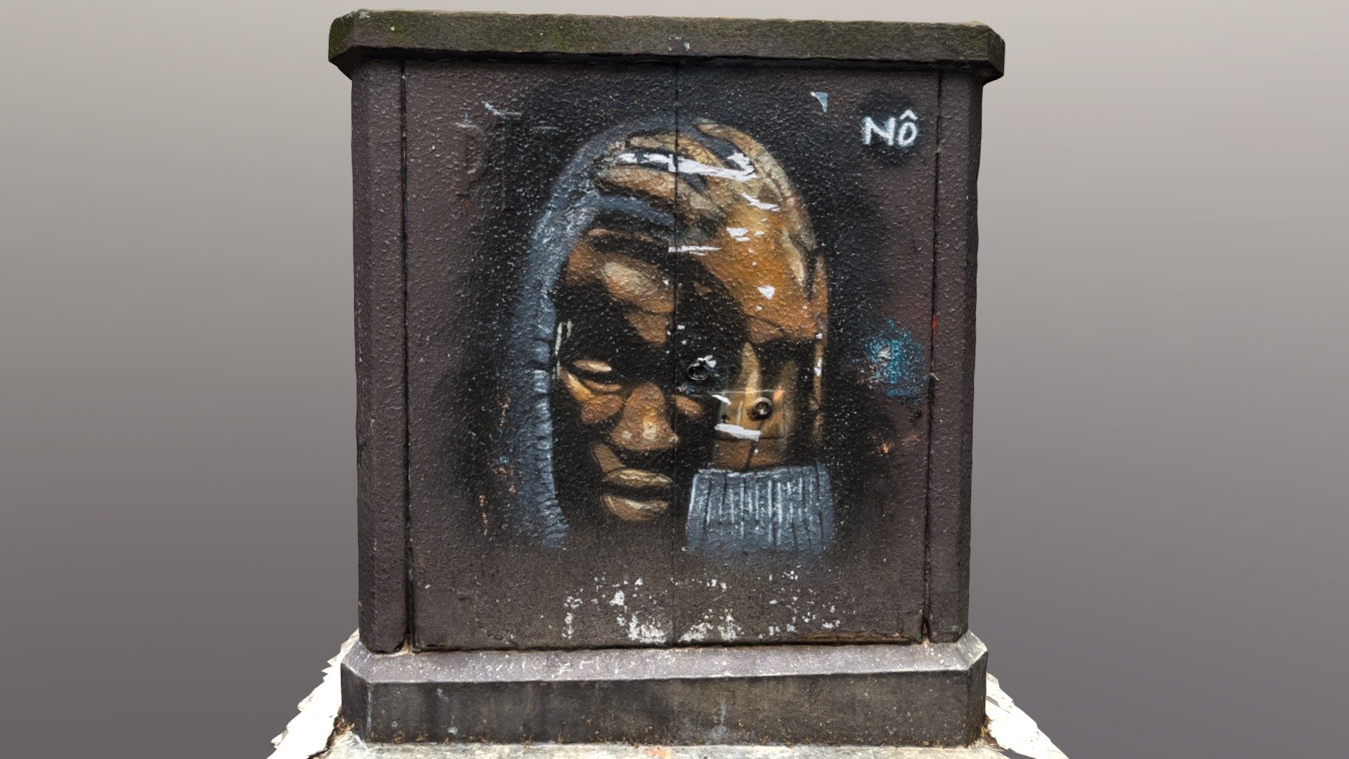 graffiti PTT box by Nô - 3D model by Specimen 3D (@specimen3d) [439b398 ...